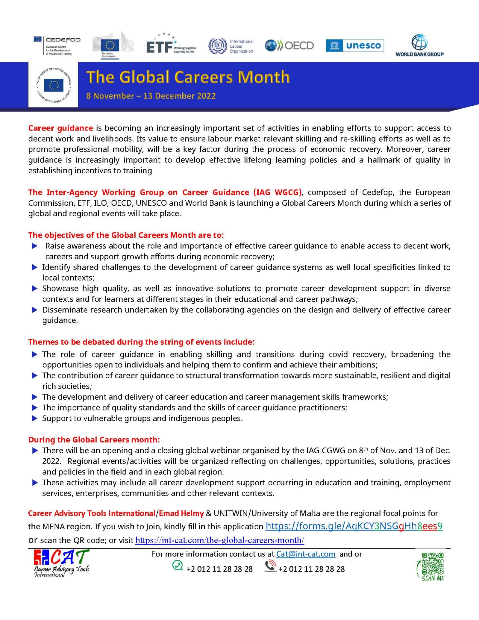 The Global Careers Month – CAREER ADVISORY TOOLS INTERNATIONAL